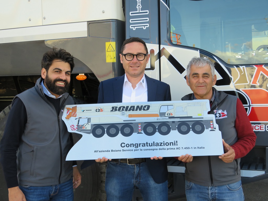 Boiano puts new Tadano AC 7.450-1 all terrain crane into operation