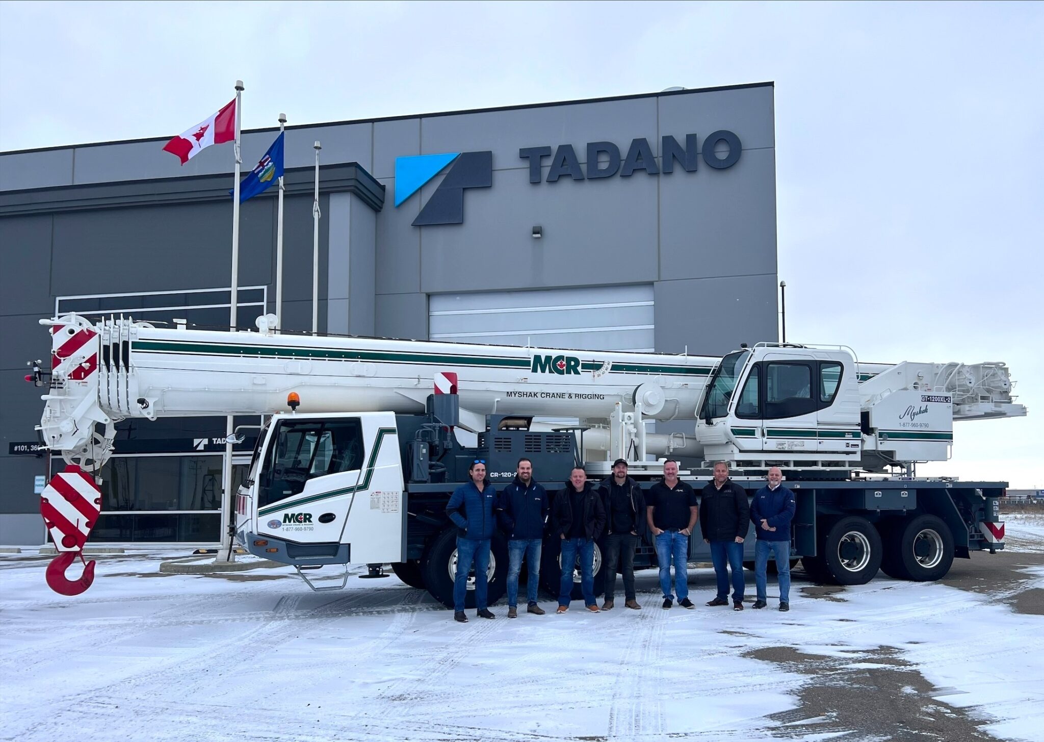 MYSHAK GROUP PURCHASES FIRST TADANO GT-1200XL-2 IN CANADA - US/Canada